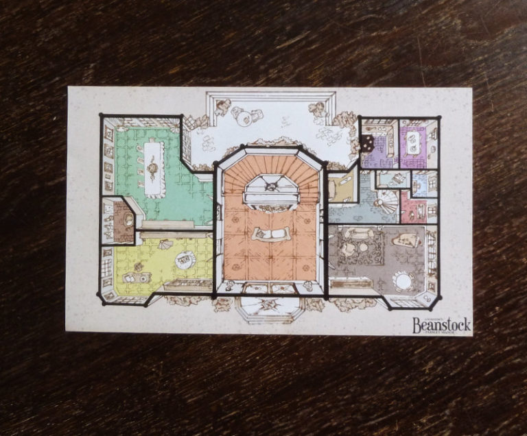 Beanstock - Grundriss von Parsley Manor - A.W. Benedict - Autorin